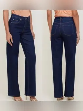 Dynamite | Jeans | Dynamite Heidi High Rise Wide Leg Jeans Dark Indigo ...